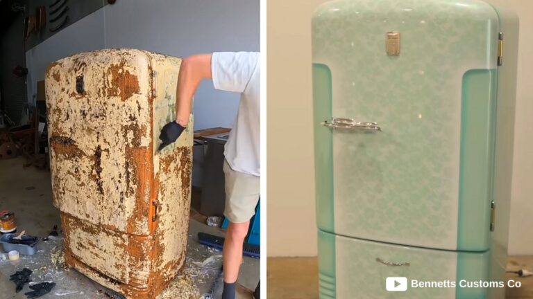 Restoring a 1950’s Vintage Fridge: The Crosley Shelvador Reborn - After ...